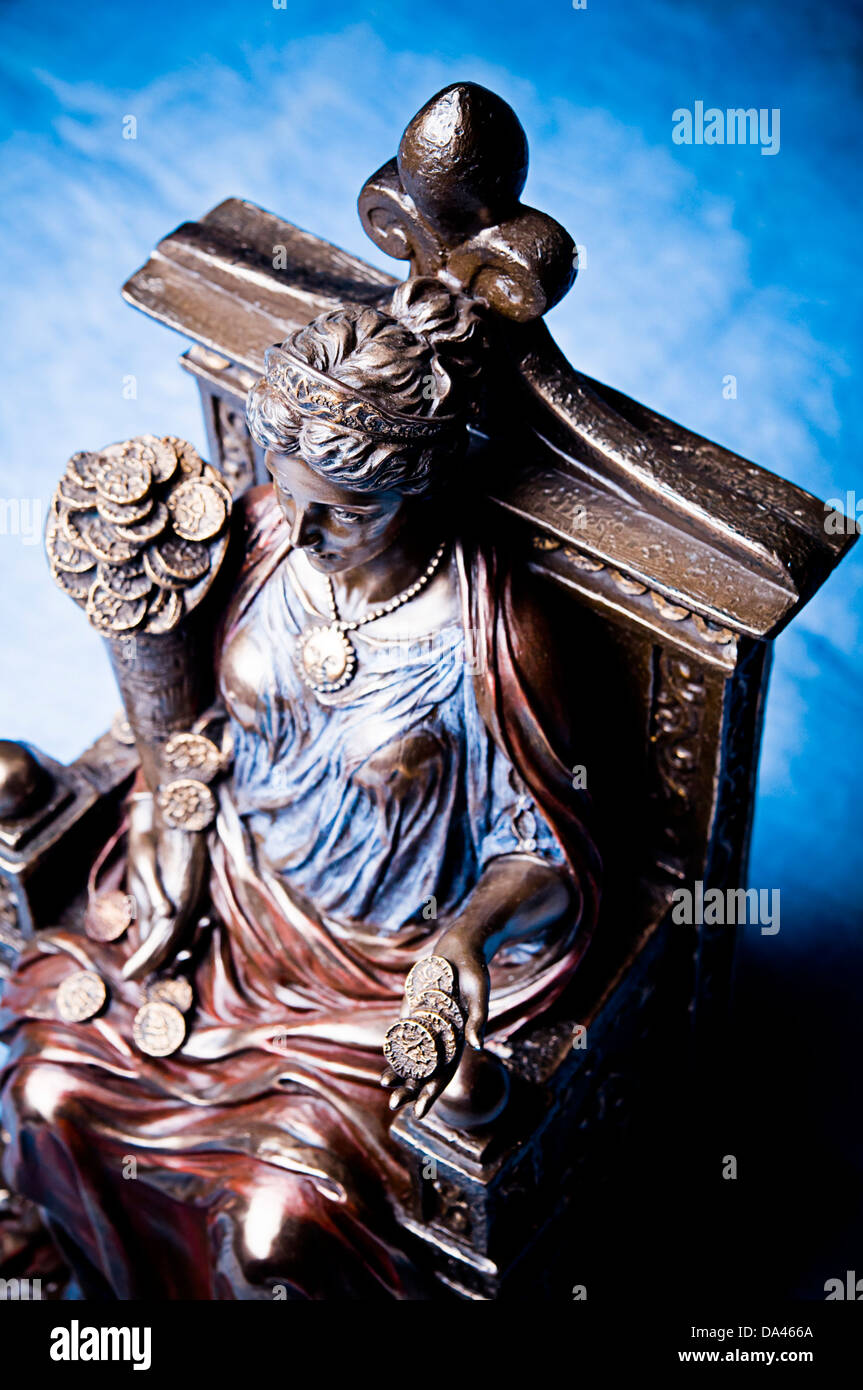 replica of statue of roman goddess Fortuna Stock Photo - Alamy
