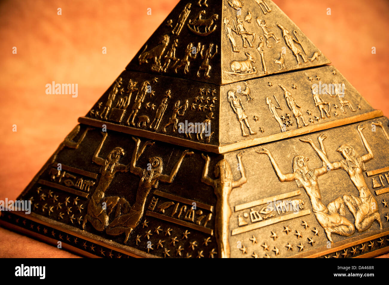 Egyptian pyramid replica Stock Photo - Alamy