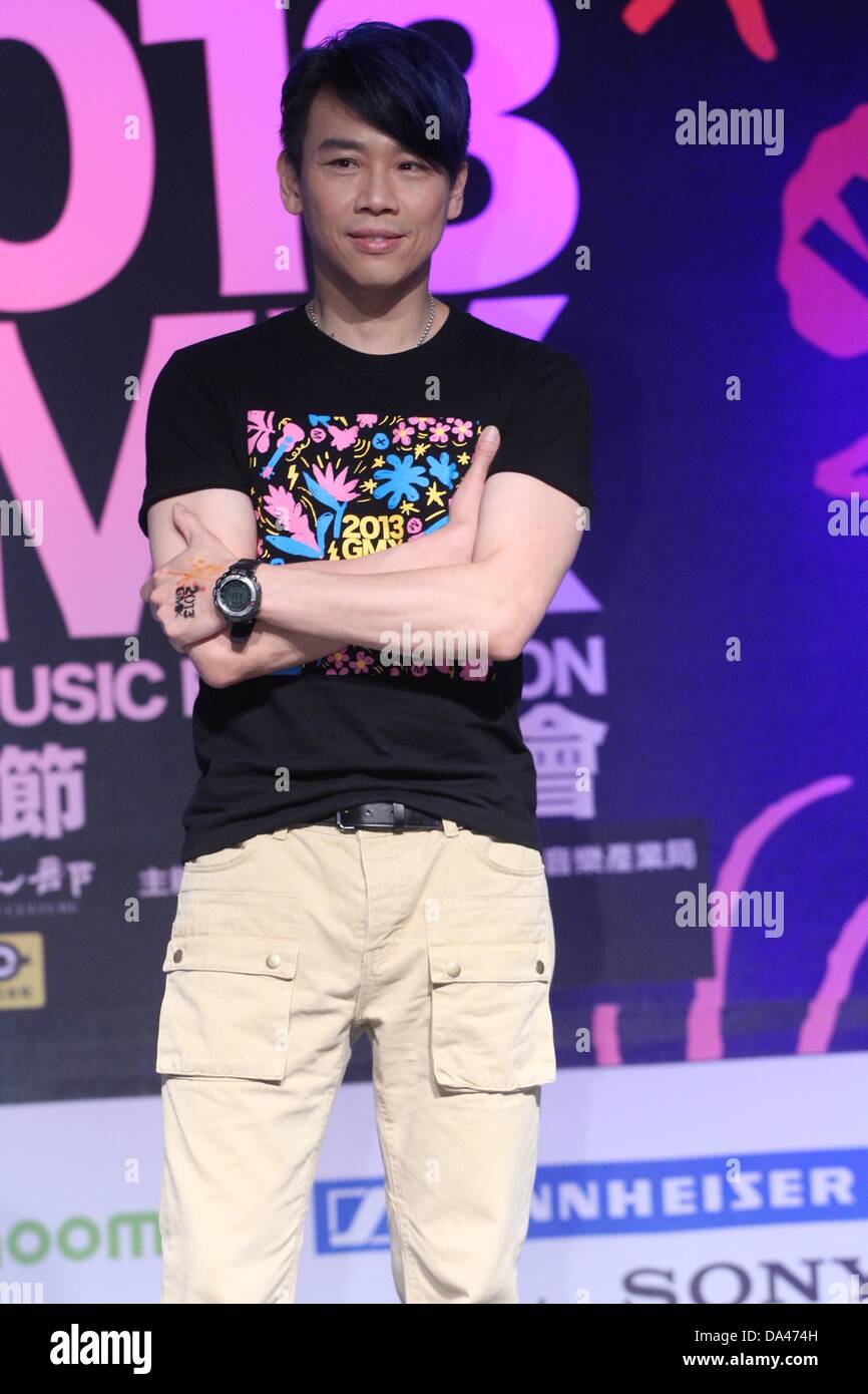 David Tao attended press conference of GMX music festival in Taipei ...