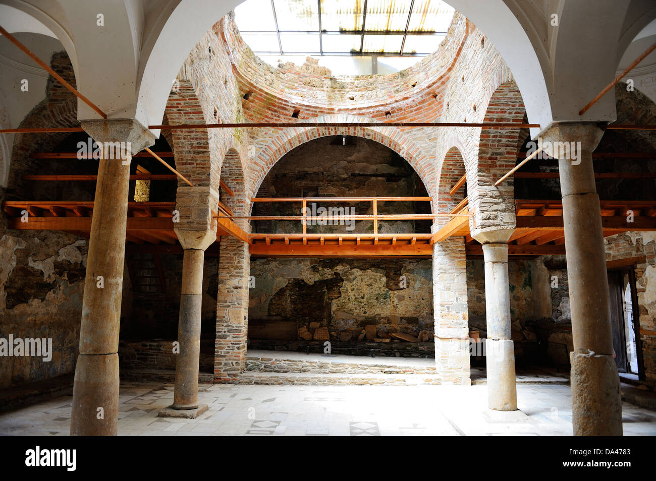 Interior of church of St John the Baptist - old Greek village of ...