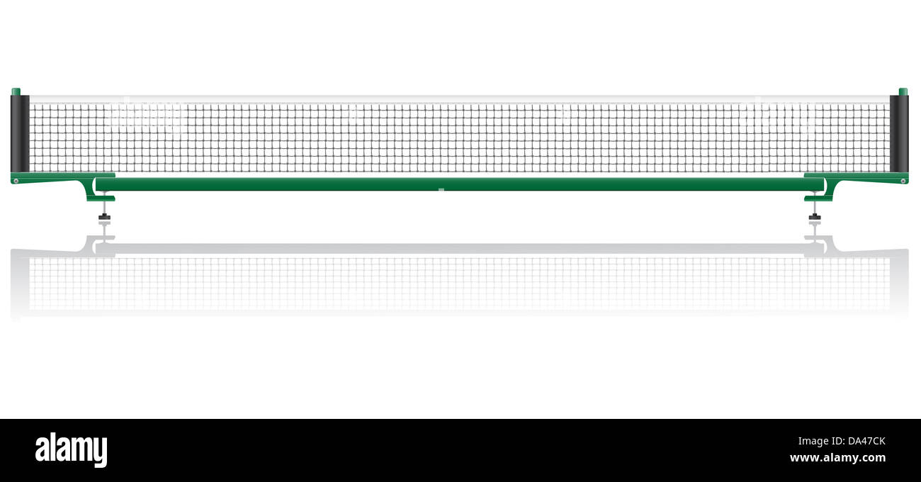 net for table tennis ping pong illustration isolated on white ...