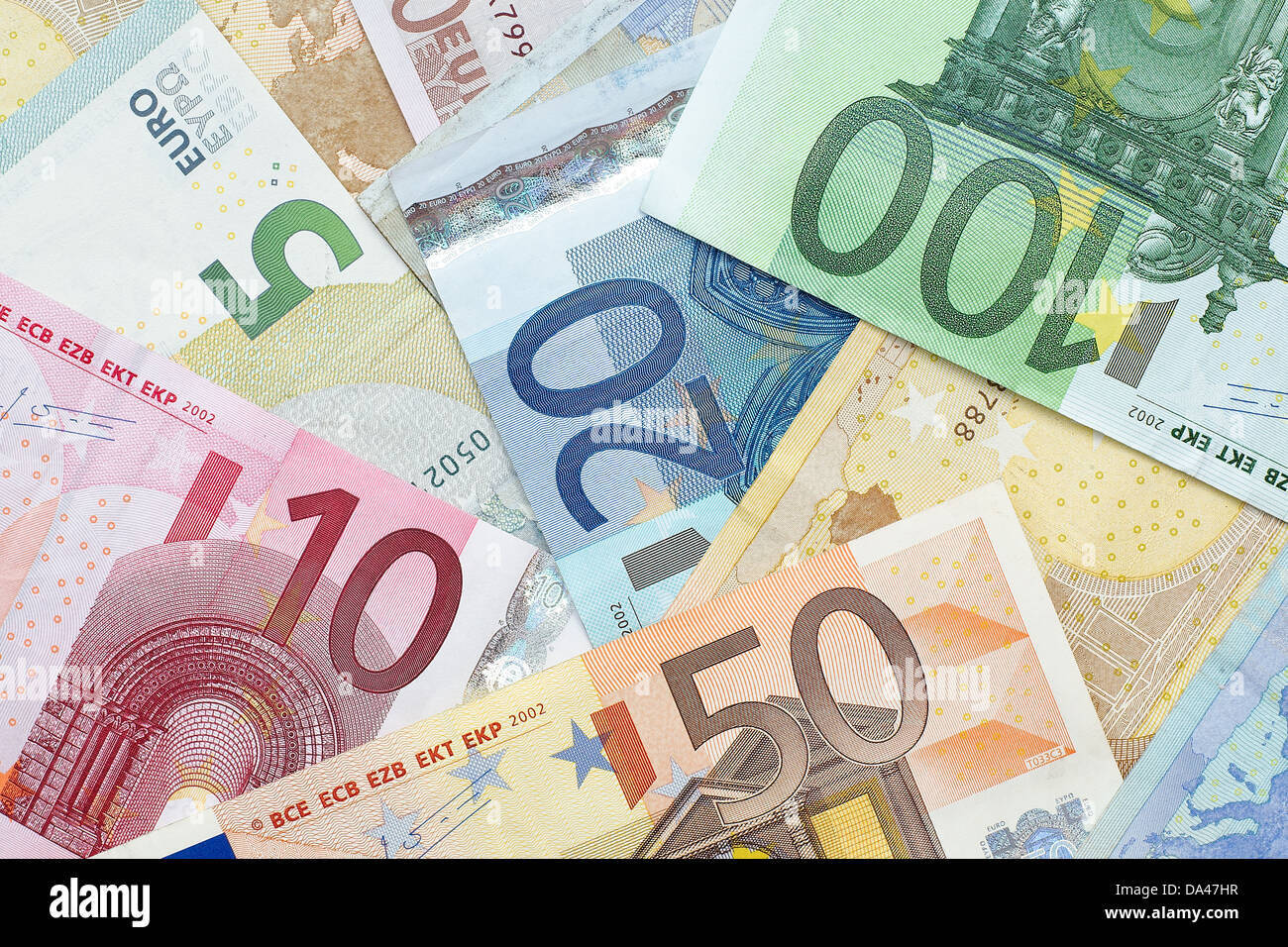 Euro banknotes background Stock Photo - Alamy