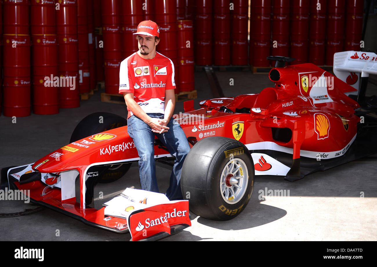 Hamburg, Germany. 03rd July, 2013. Formula One driver Fernando Alonso ...