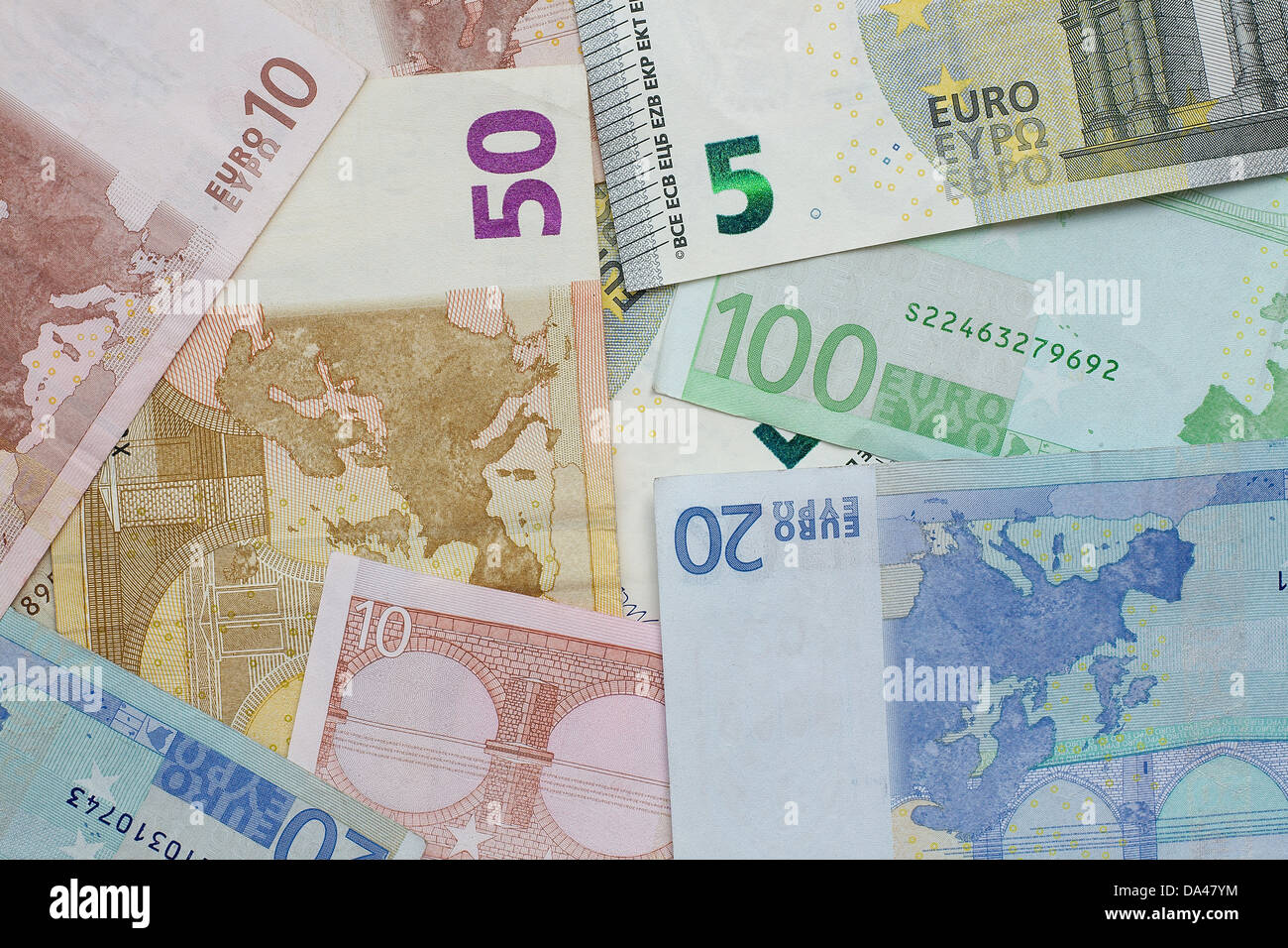 Euro banknotes background Stock Photo - Alamy