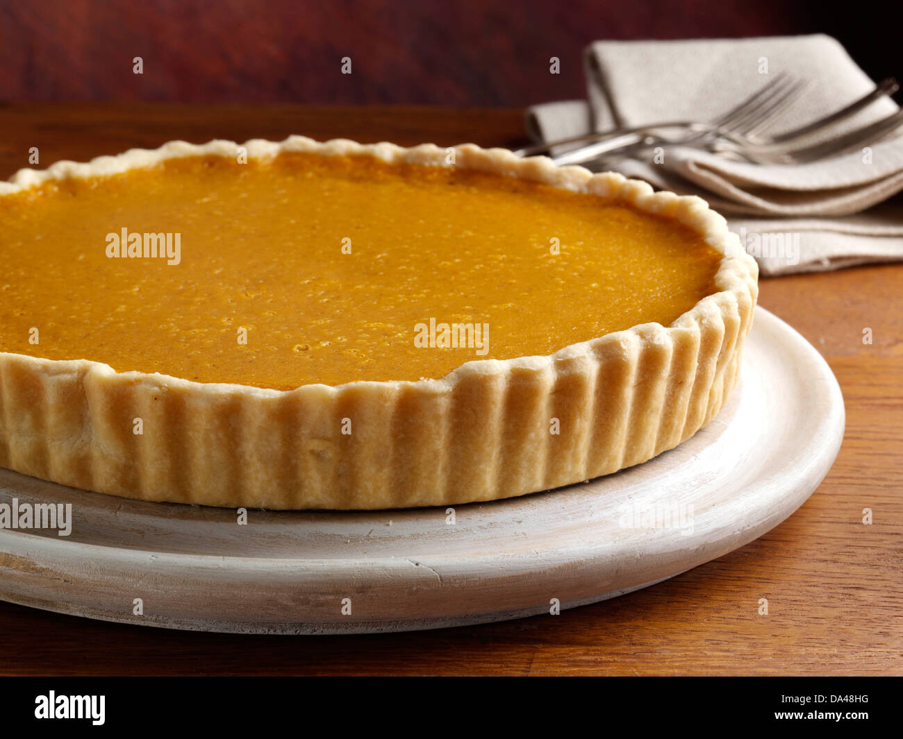 Home baked thanks giving pumpkin pie hi-res stock photography and ...