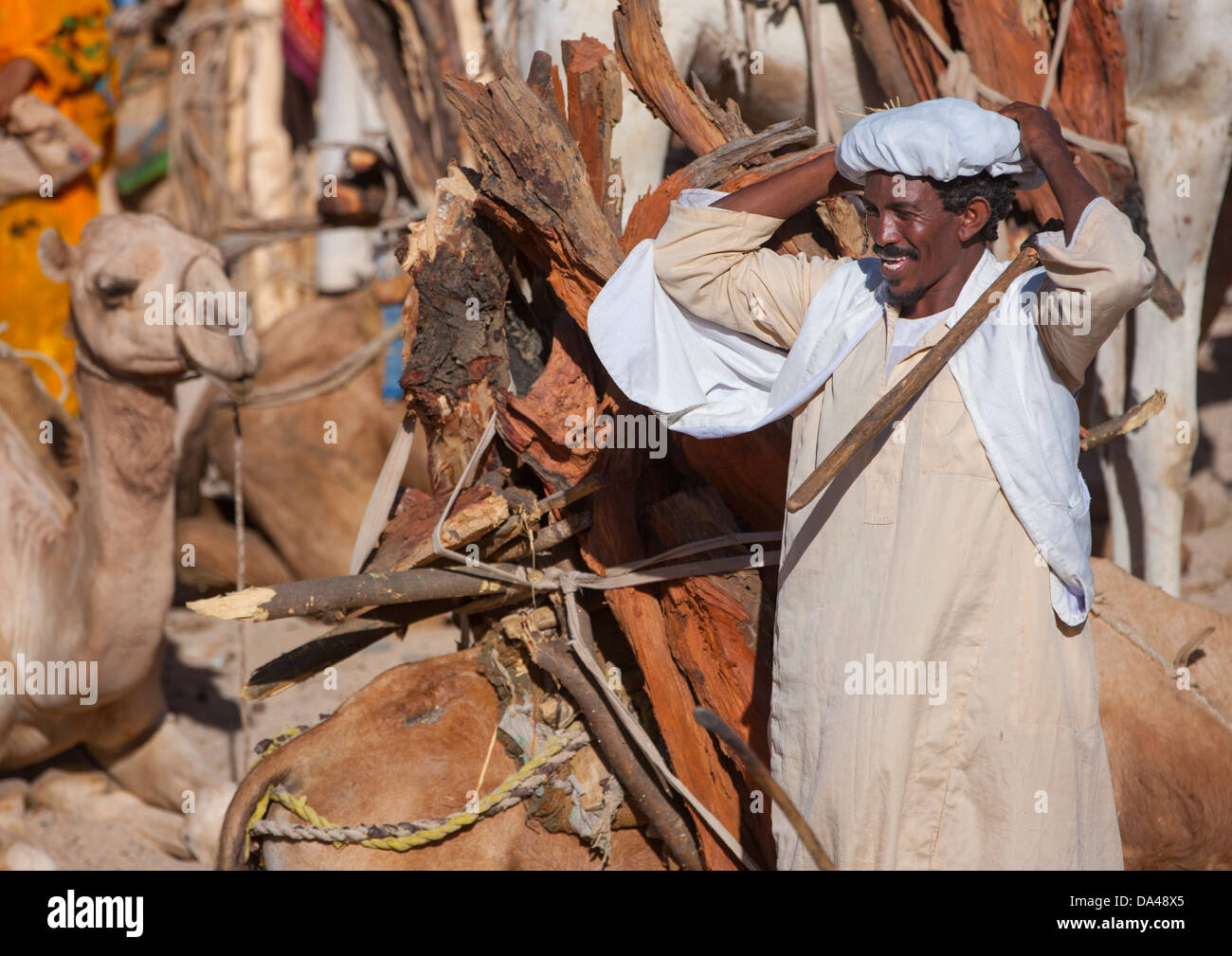 Man In Monday Camel Market, Keren, Eritrea Stock Photo - Alamy