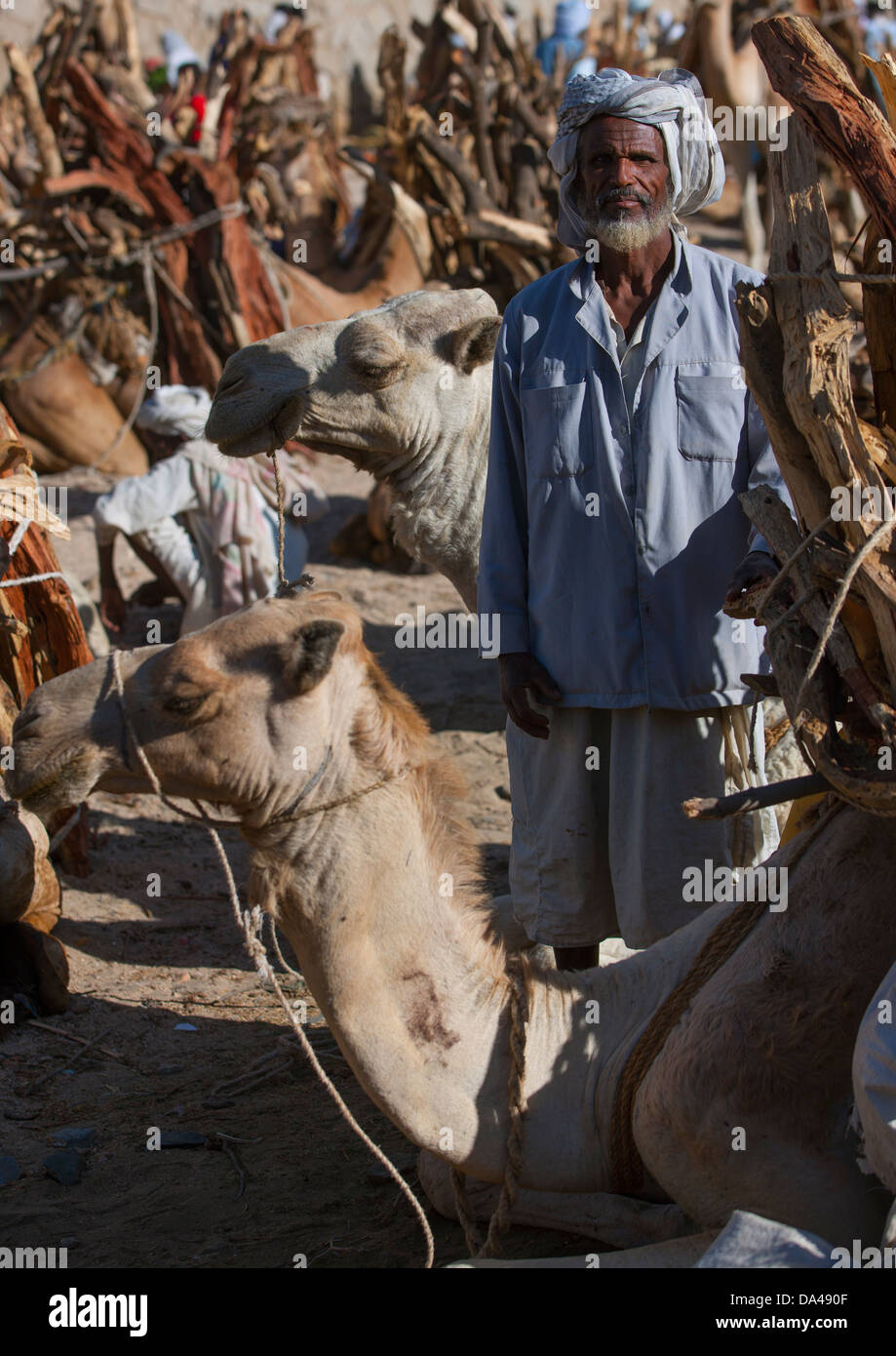 Old Man In Monday Camel Market, Keren, Eritrea Stock Photo - Alamy