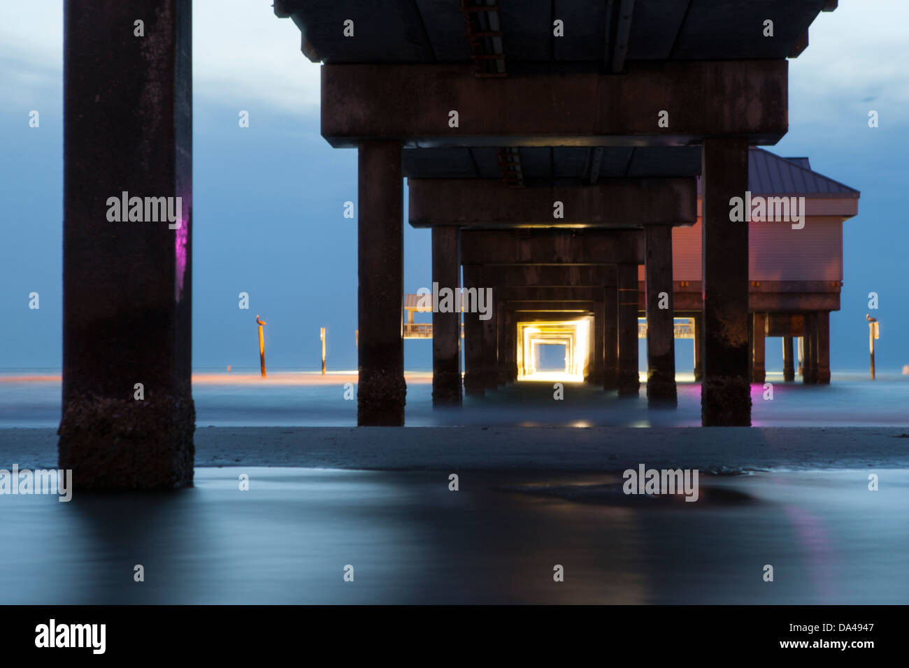 Clearwater - Night view of pier 60 Stock Photo - Alamy