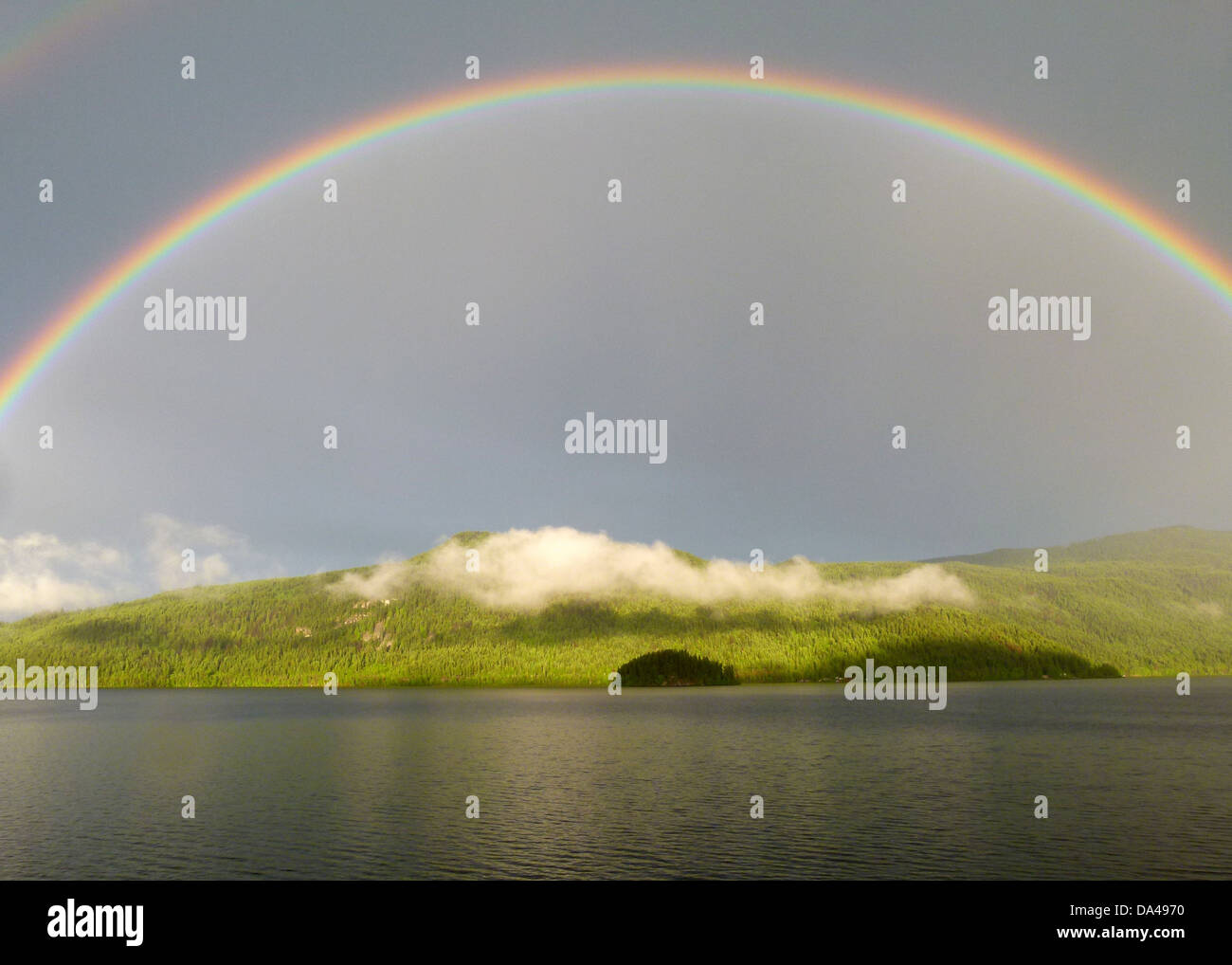 Rainbow Canim Lake, located in British Columbia, Canada, is renowned ...