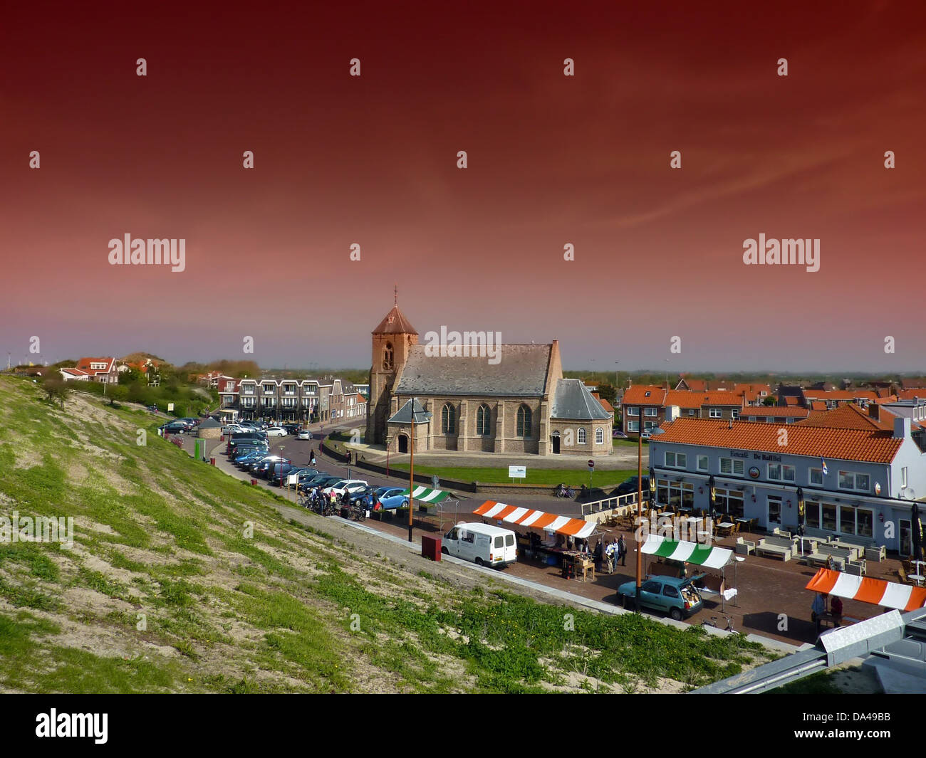 The town of Zoutelande in the Netherlands is known for its picturesque ...