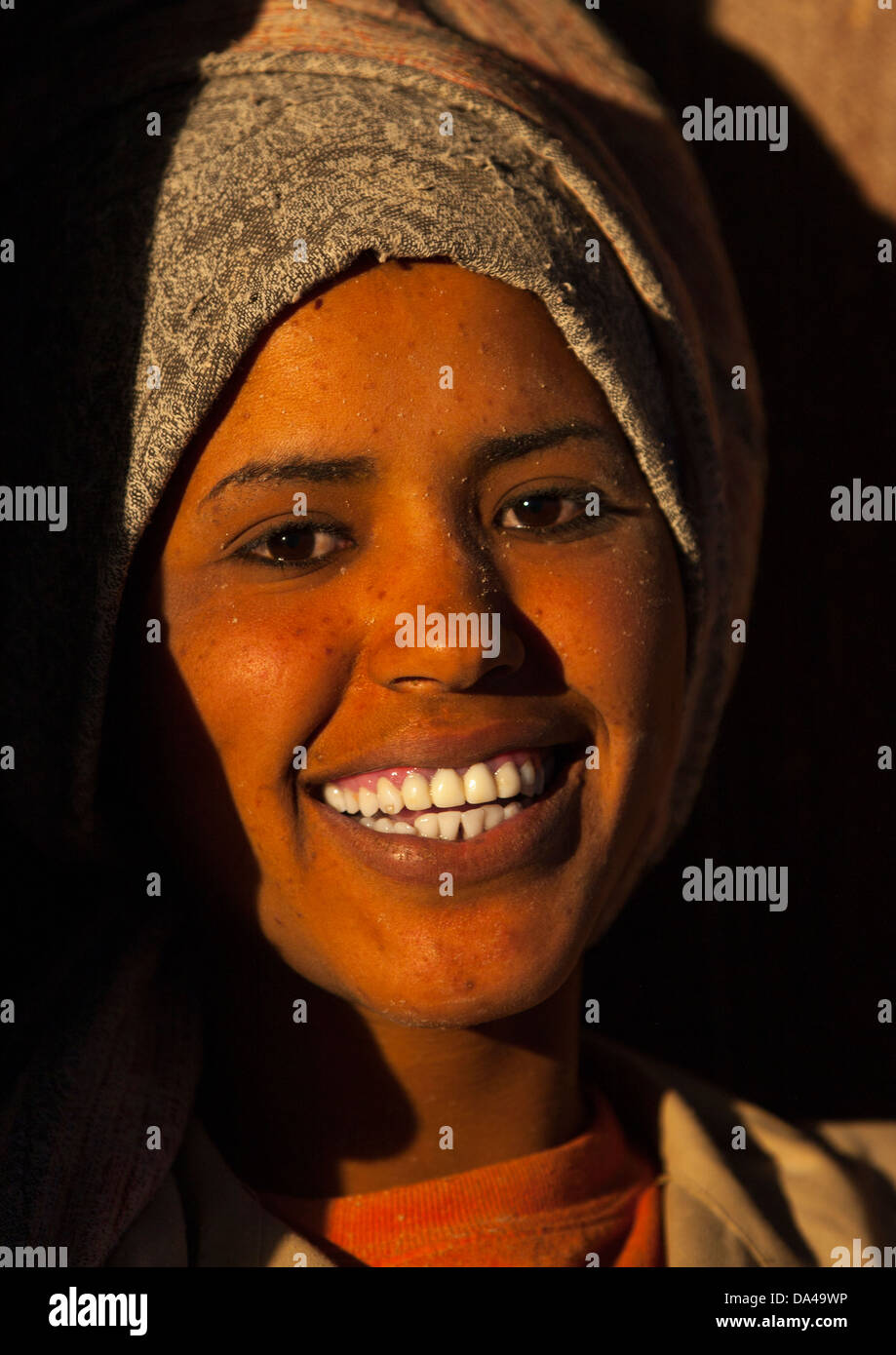 Smiling Woman, Asmara, Eritrea Stock Photo - Alamy