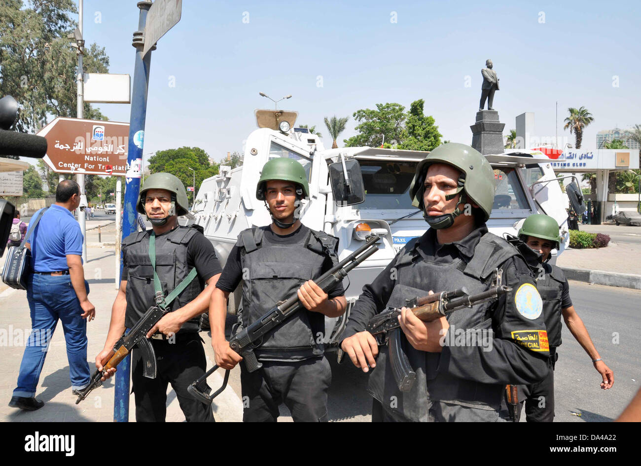 Cairo, Cairo, Egypt. 3rd July, 2013. Egyptian police special forces ...