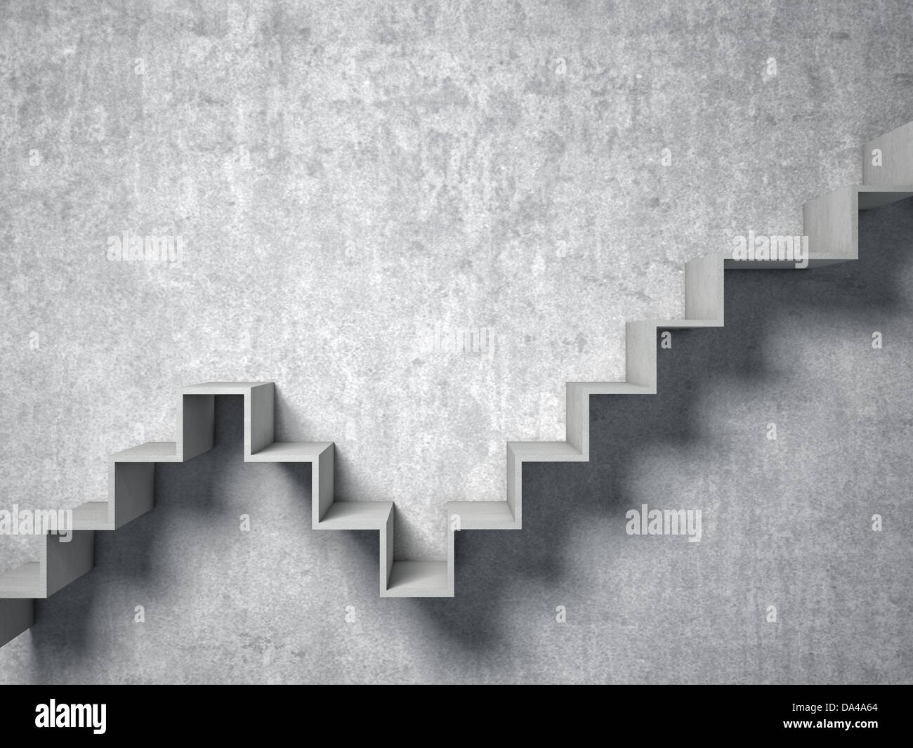 3d image of concrete abstract stair Stock Photo - Alamy