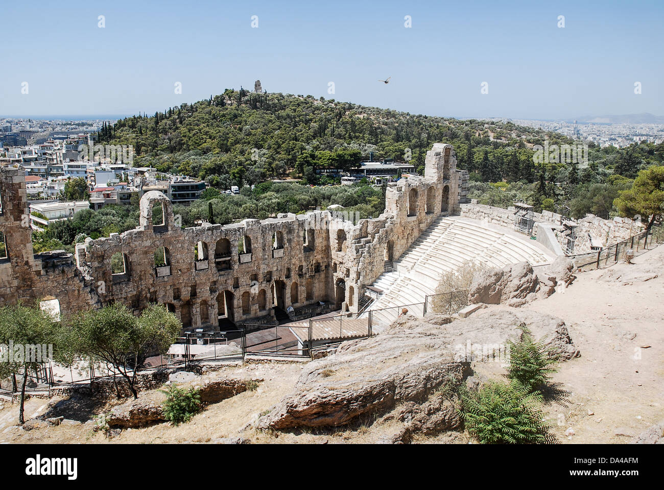 The Odeum of Herodes in the Acropolis of Athens Stock Photo - Alamy