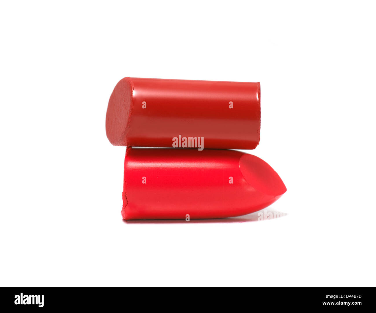 red lipstick chop cut out onto a white background Stock Photo - Alamy