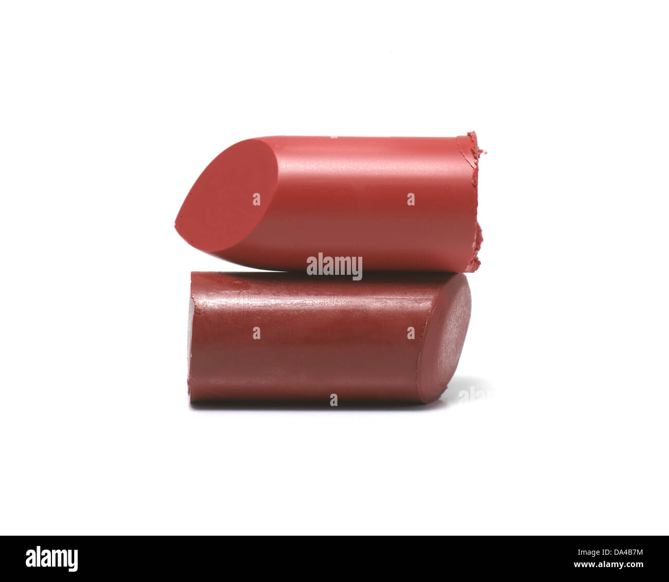 red lipstick chop cut out onto a white background Stock Photo - Alamy