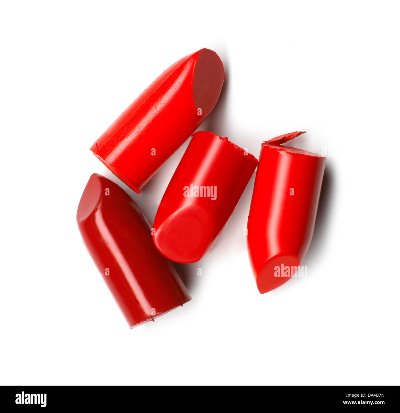 red lipstick chop cut out onto a white background Stock Photo - Alamy
