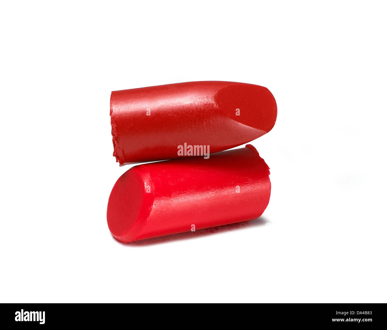 red lipstick chop cut out onto a white background Stock Photo - Alamy