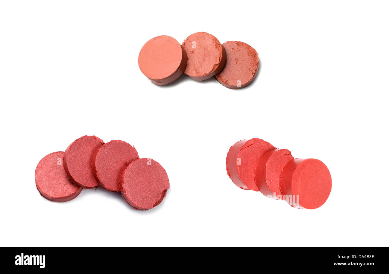 pink lipstick chop cut out onto a white background Stock Photo - Alamy