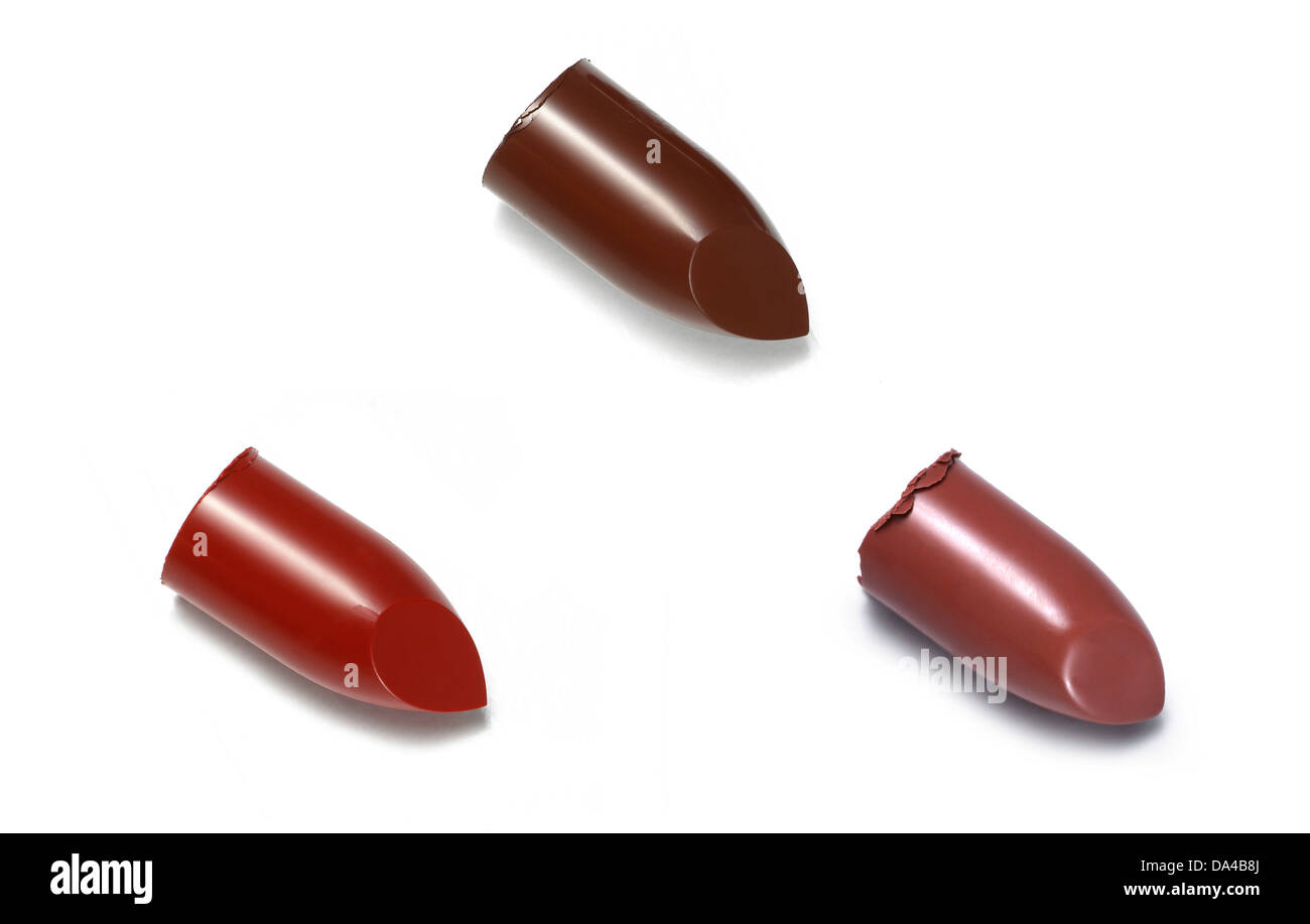 red lipstick chop cut out onto a white background Stock Photo - Alamy