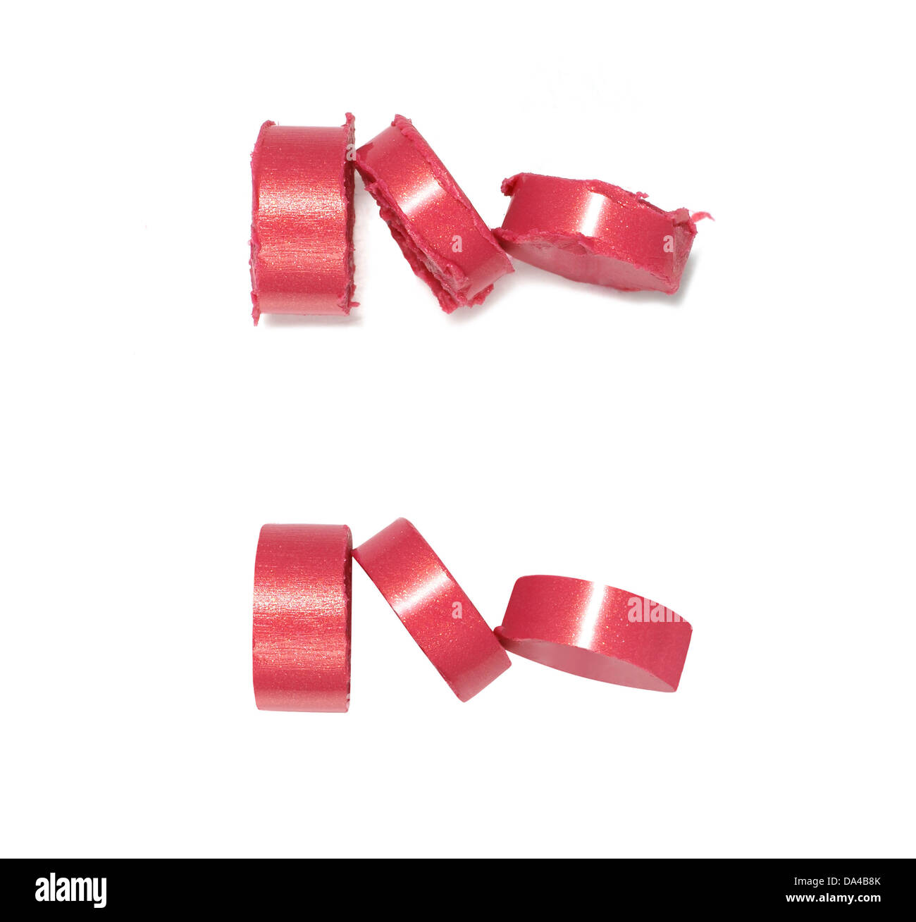 pink lipstick chop cut out onto a white background Stock Photo - Alamy