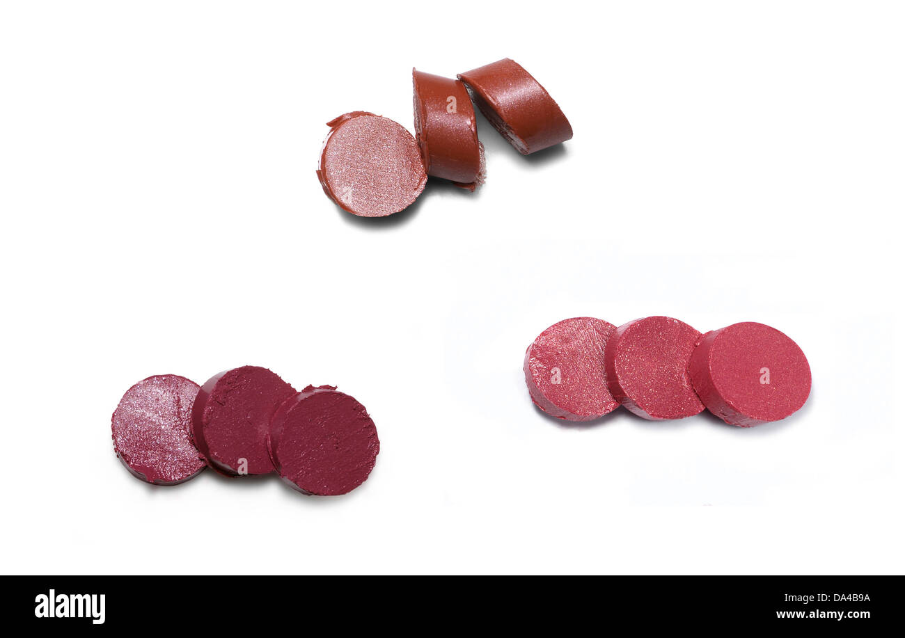 brown lipstick chop cut out onto a white background Stock Photo - Alamy