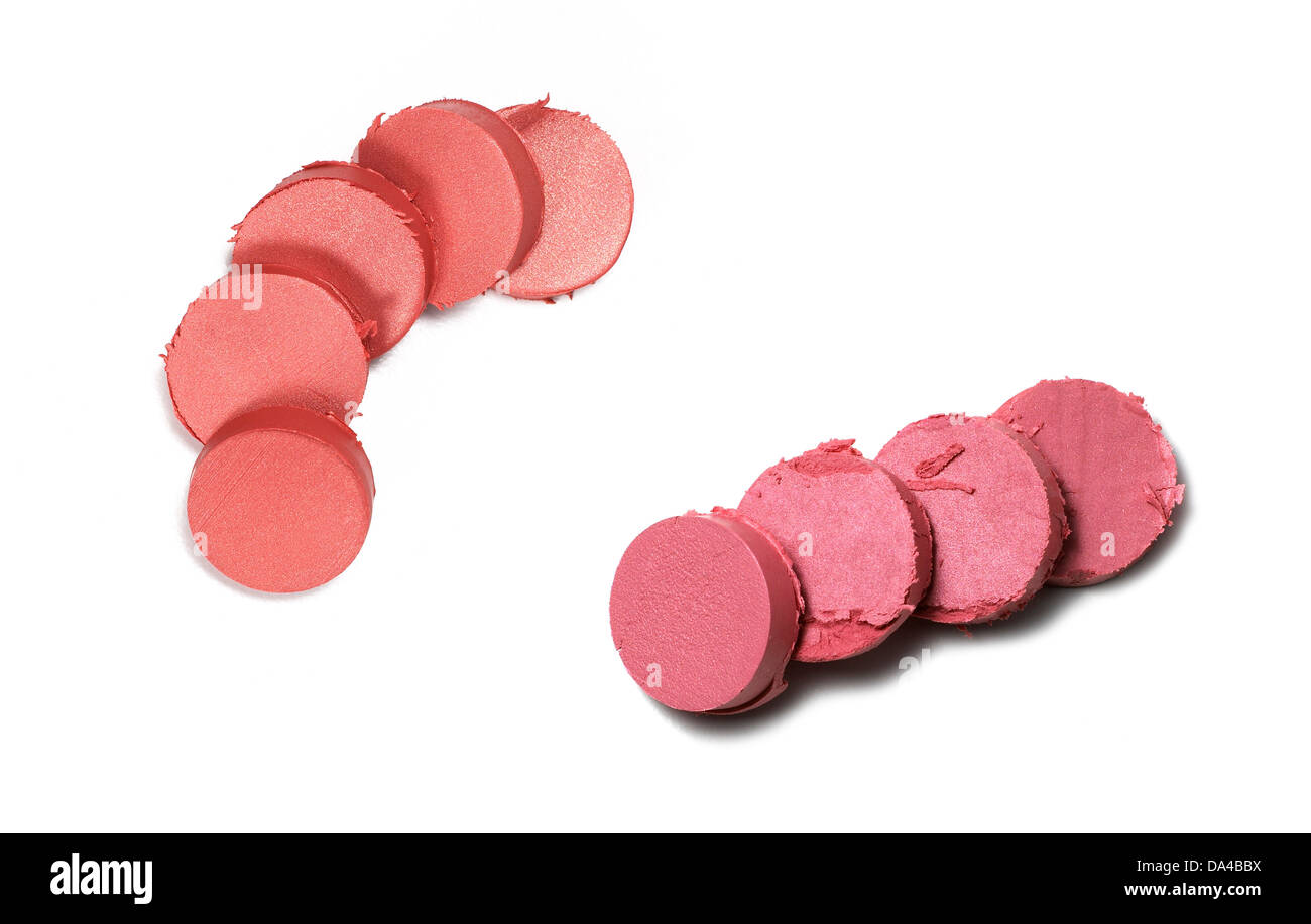 pink lipstick chop cut out onto a white background Stock Photo - Alamy