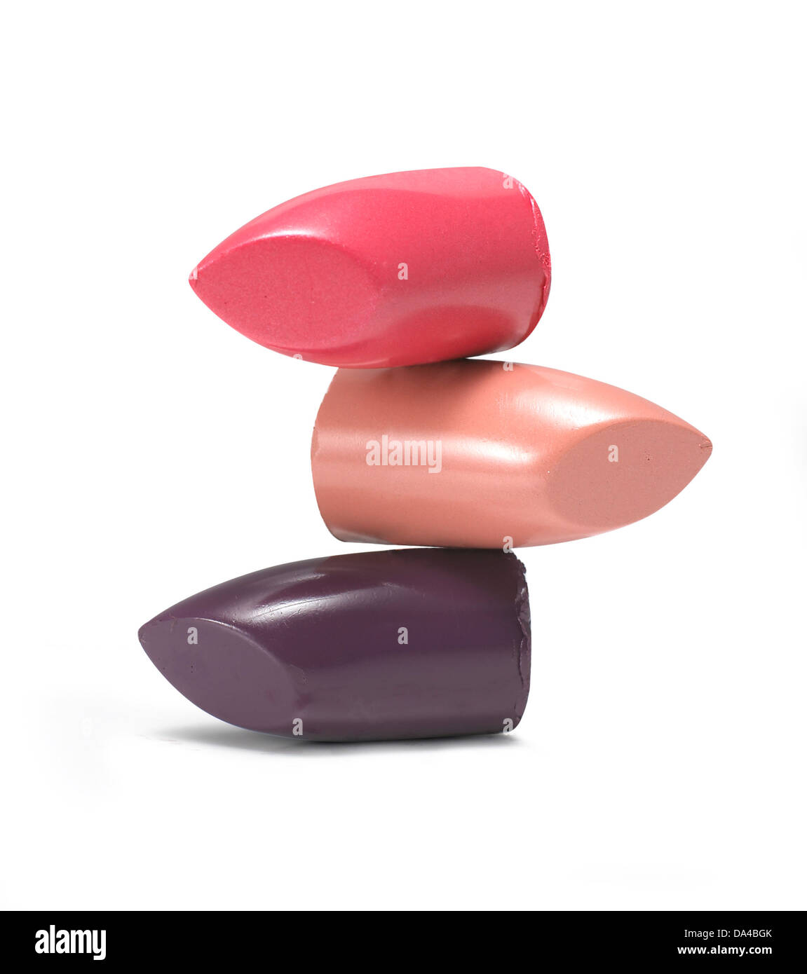 red pink lipstick chop cut out onto a white background Stock Photo - Alamy