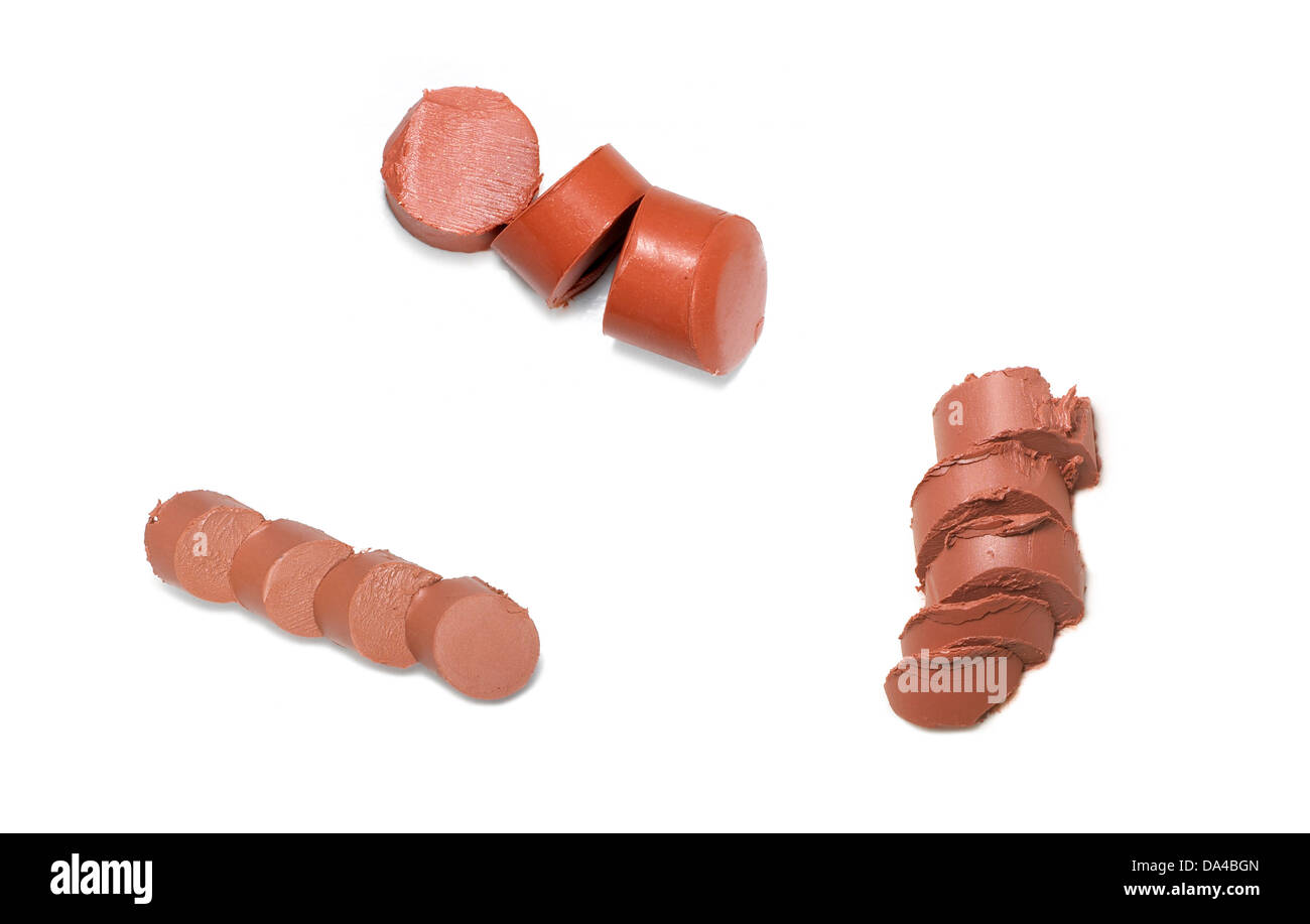 brown lipstick chop cut out onto a white background Stock Photo - Alamy