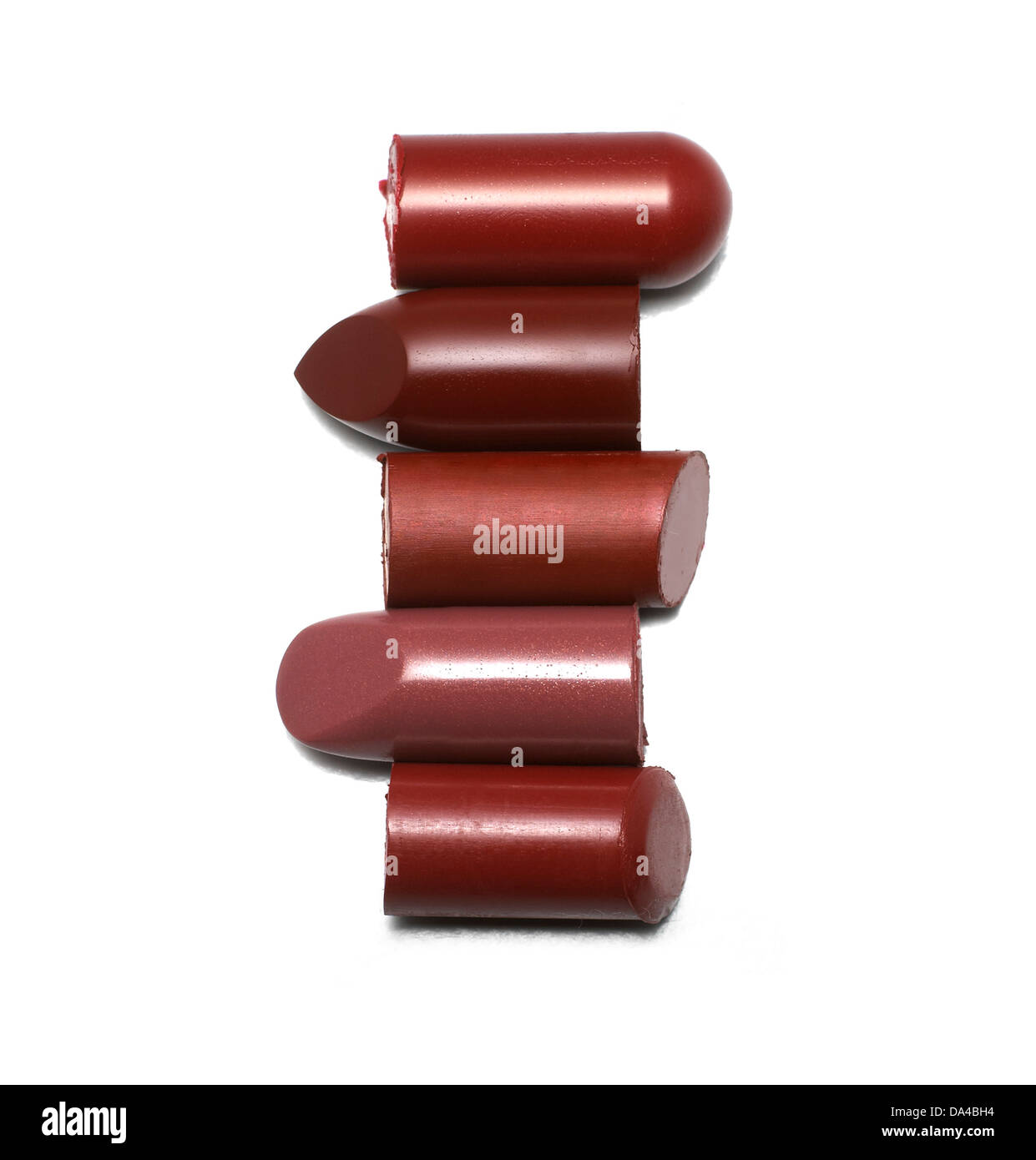 dark red lipstick chop cut out onto a white background Stock Photo - Alamy
