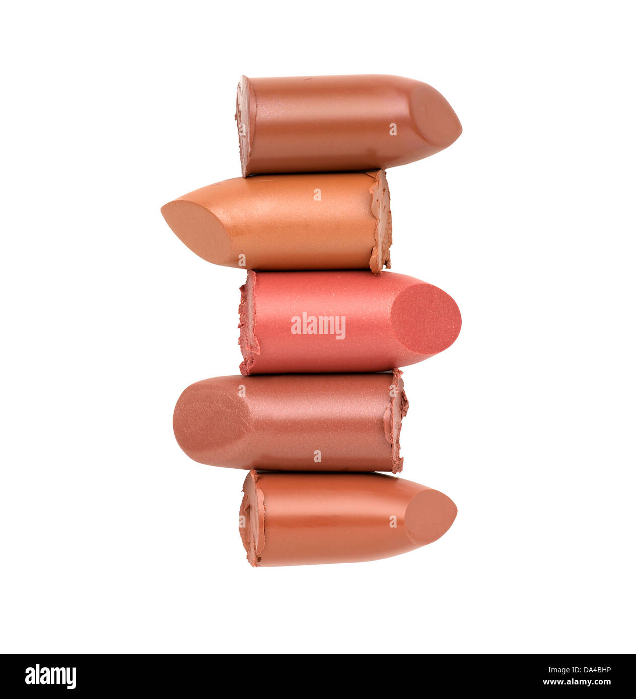 beige brown lipstick chop cut out onto a white background Stock Photo ...