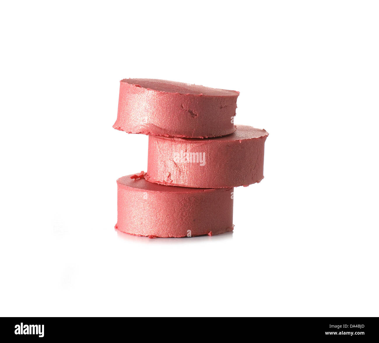 pink lipstick chop cut out onto a white background Stock Photo - Alamy