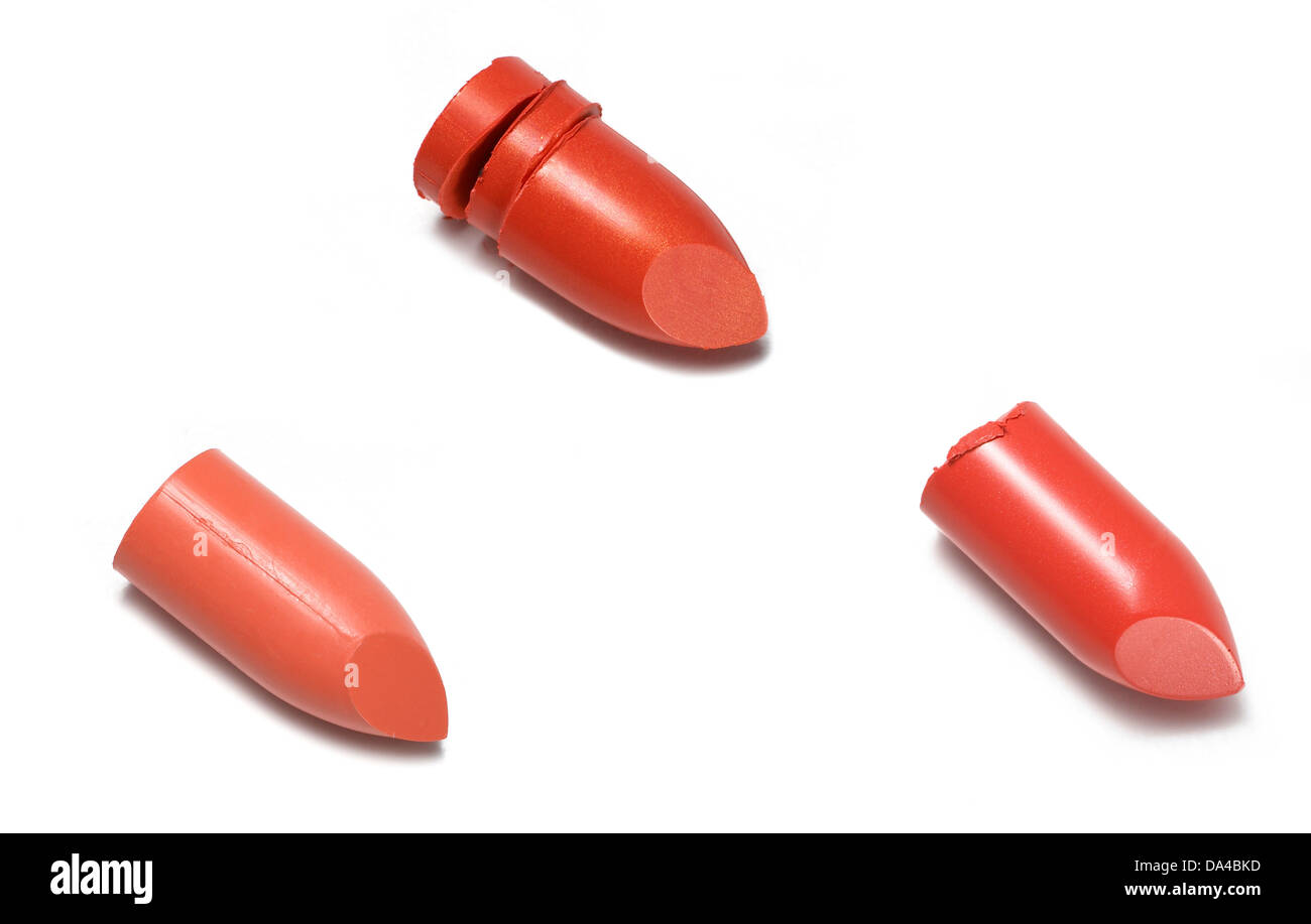 orange lipstick chop cut out onto a white background Stock Photo - Alamy