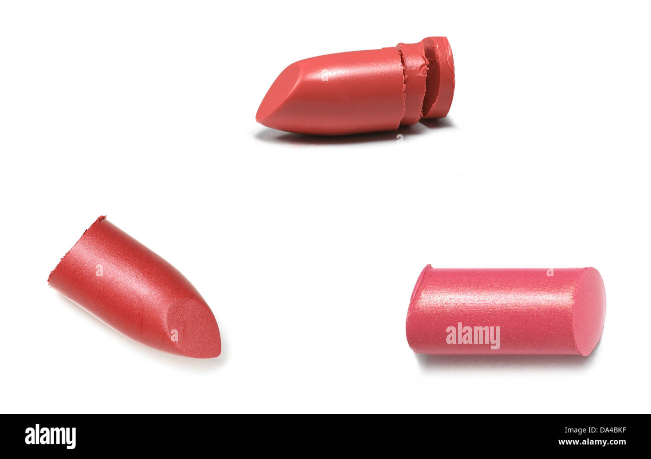 red lipstick chop cut out onto a white background Stock Photo - Alamy