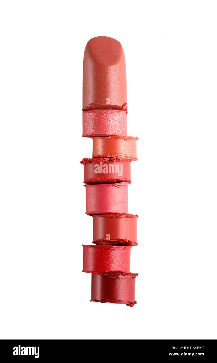 red lipstick chop cut out onto a white background Stock Photo - Alamy