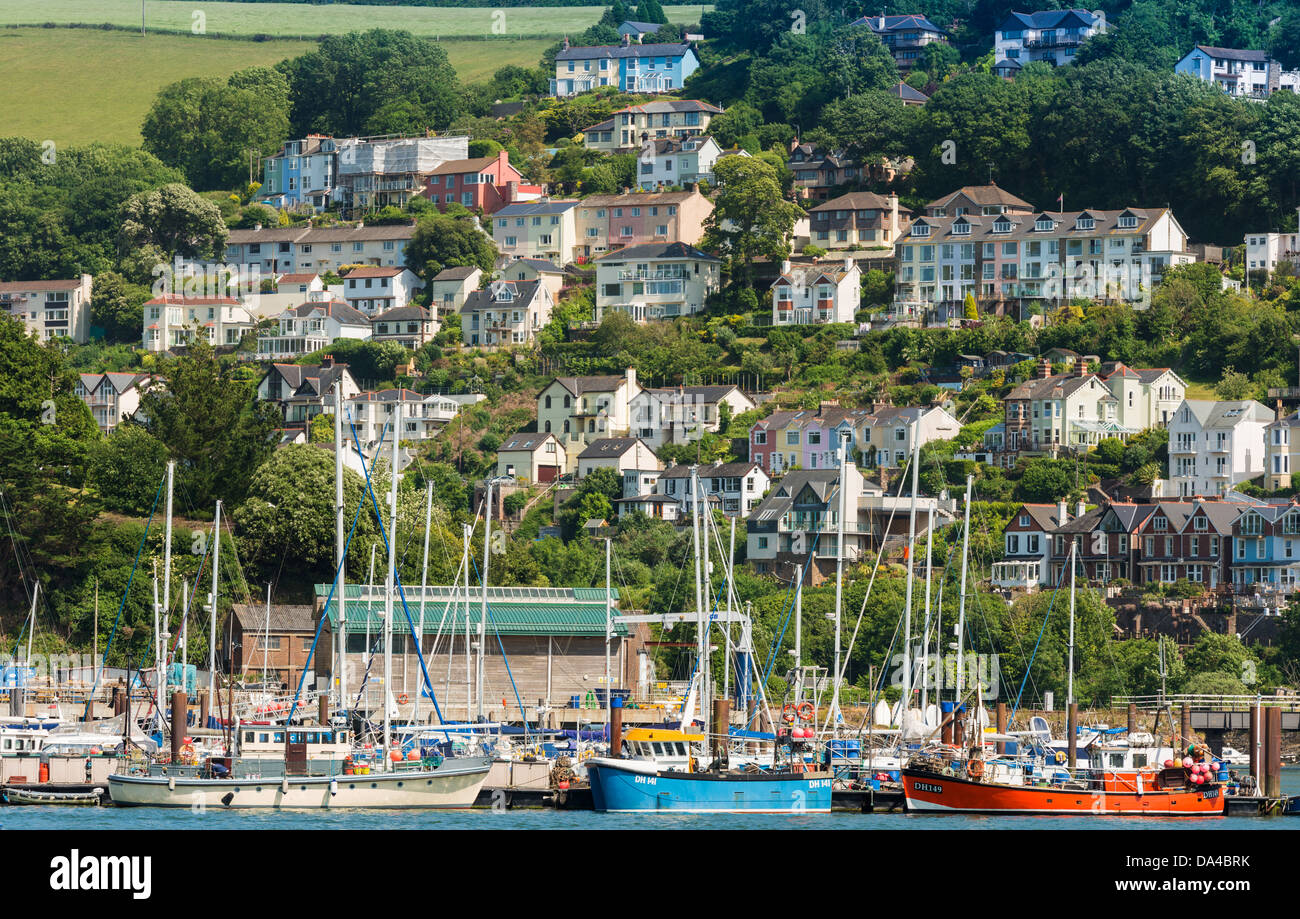 Kingswear, Devon, England. July 1st 2013. A variety of yachts, trawlers ...