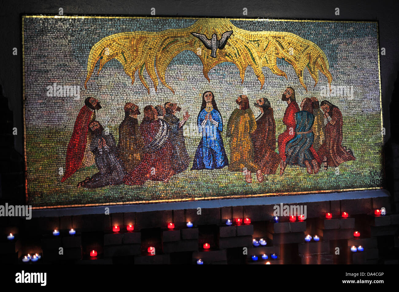 Mosaic in the Chapel of the Holy Spirit, Walsingham, by Jewish artist ...