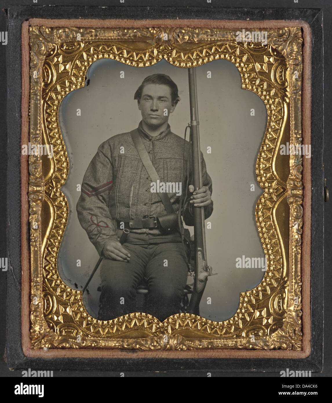 [William Jenkins, North Carolina soldier, in artillery uniform, with ...