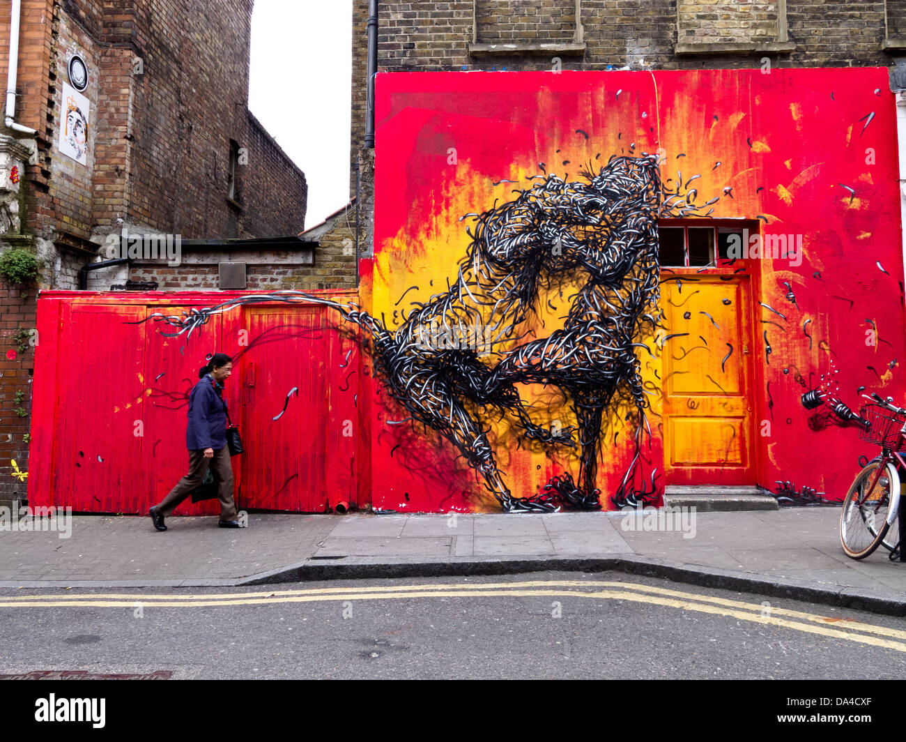 Street art in the Brick Lane area of London Stock Photo - Alamy