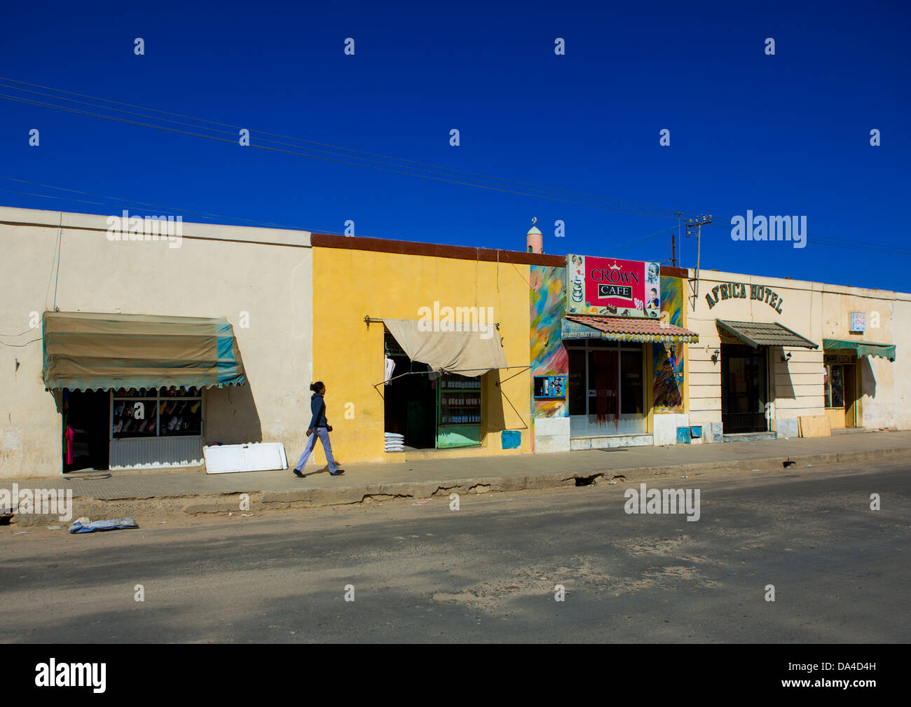 Old Italian Building, Dekemhare, Eritrea Stock Photo - Alamy