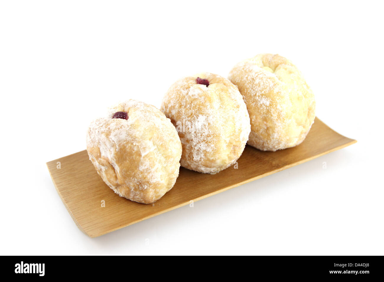 The Blueberry donuts on bamboo dish Stock Photo - Alamy