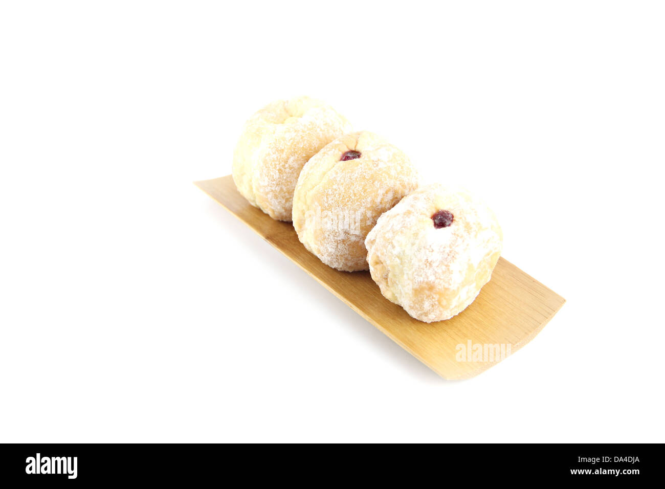 The Blueberry donuts on bamboo dish Stock Photo - Alamy