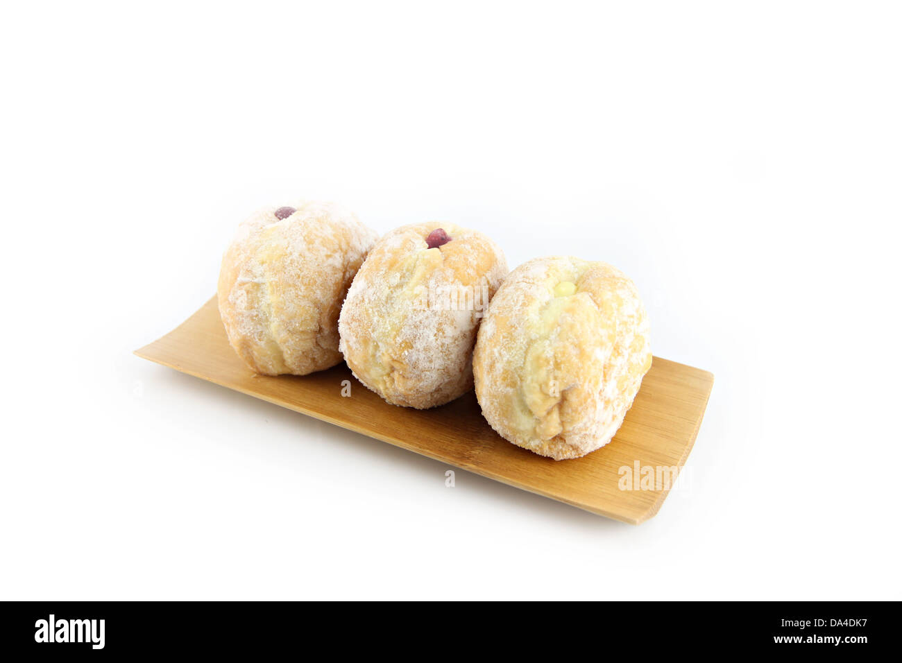 The Blueberry donuts on bamboo dish Stock Photo - Alamy