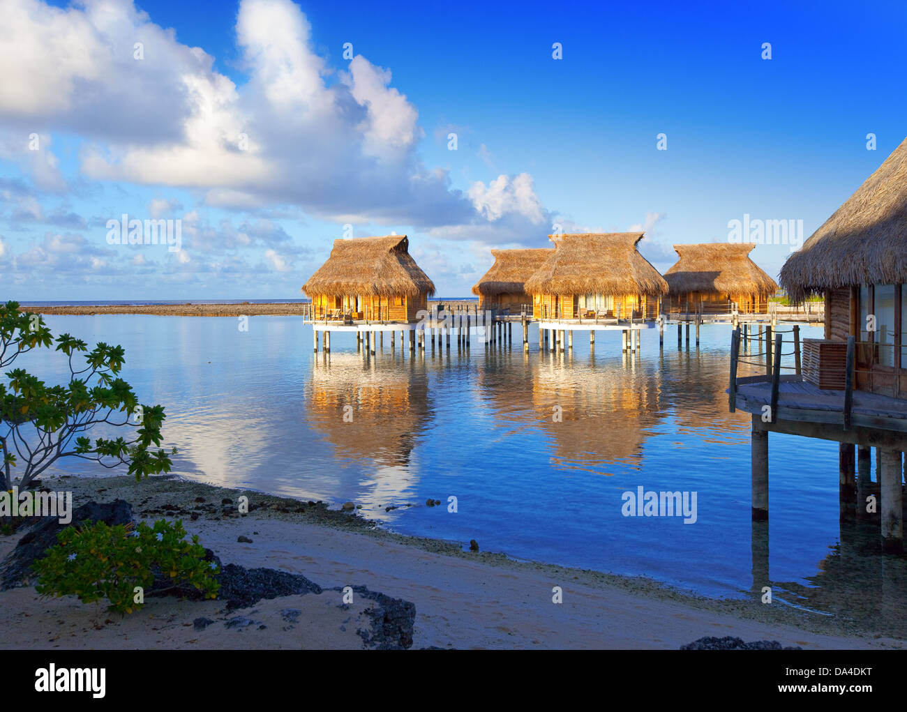 view of the ocean and the house on water Stock Photo - Alamy