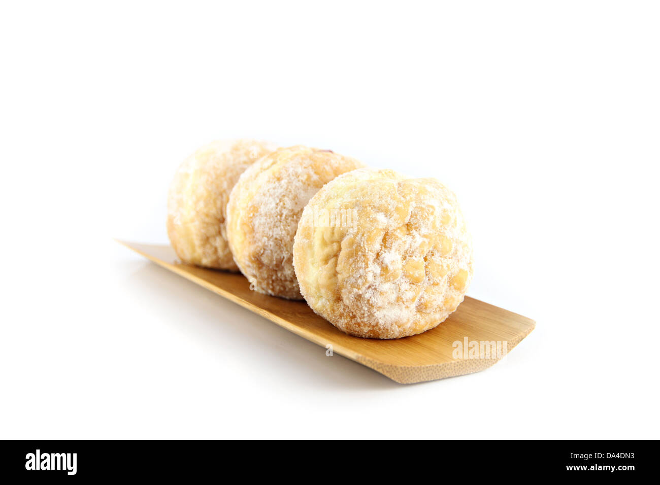 The Blueberry donuts on bamboo dish Stock Photo - Alamy