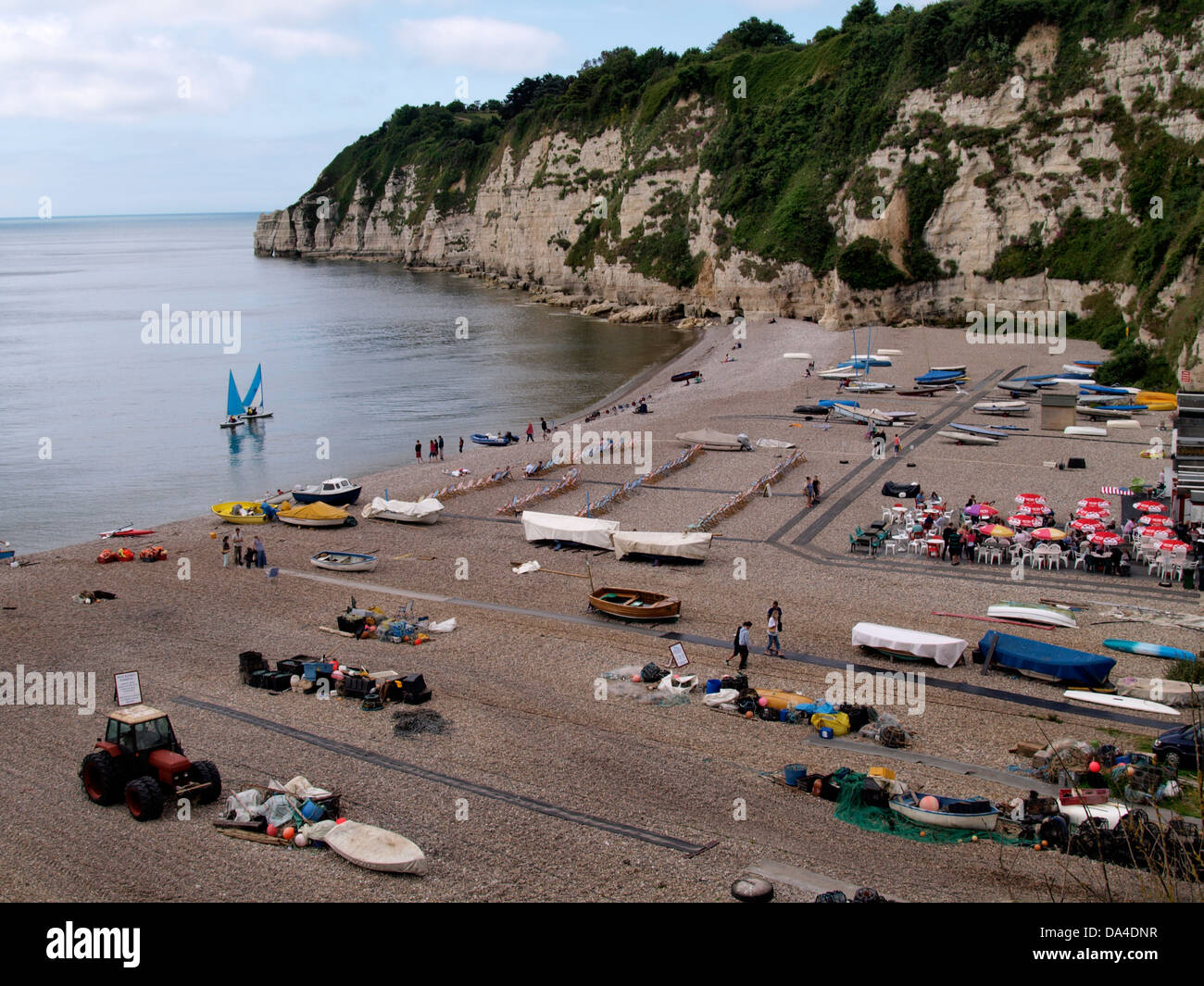 Seafront at Beer, Devon, UK 2013 Stock Photo - Alamy