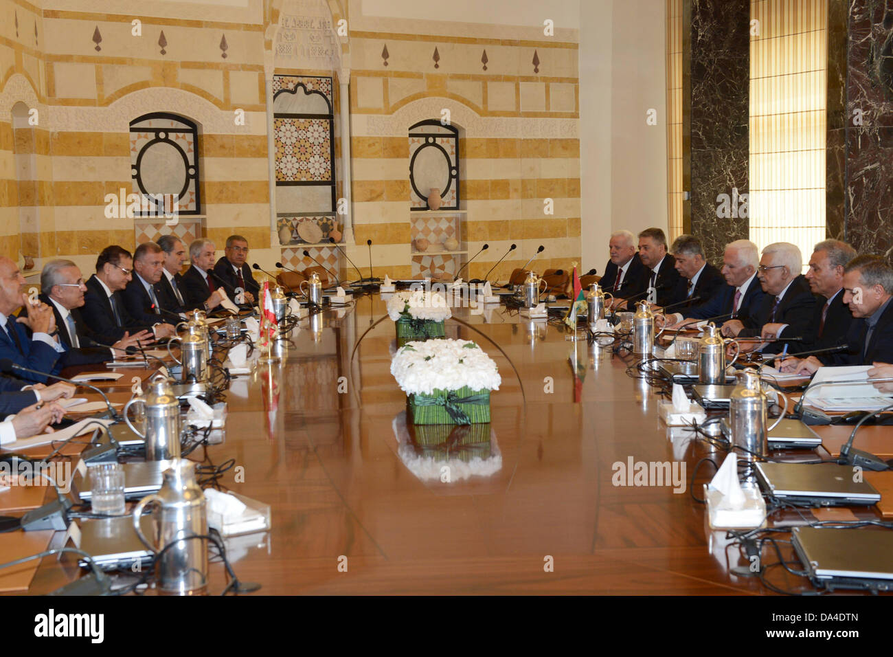 Beirut, Beirut, Lebanon. 3rd July, 2013. Lebanese President Michel ...