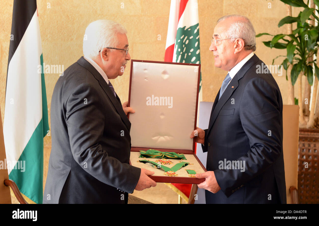Beirut, Beirut, Lebanon. 3rd July, 2013. Lebanese President Michel ...