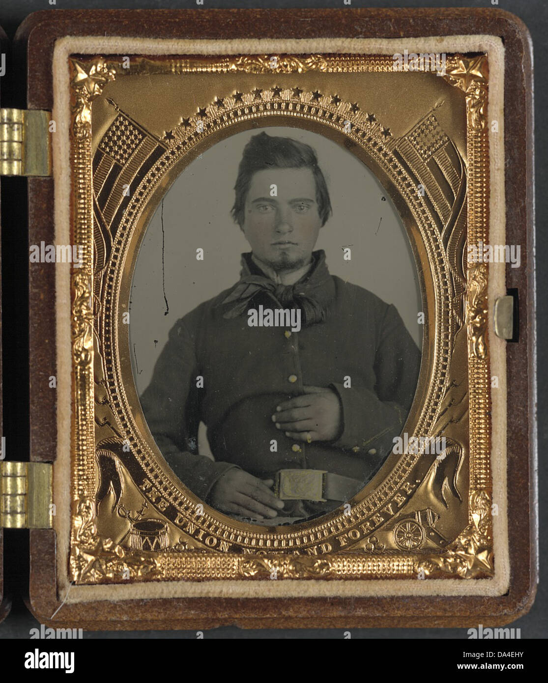 This image from the Library of Congress presents an unidentified Union ...