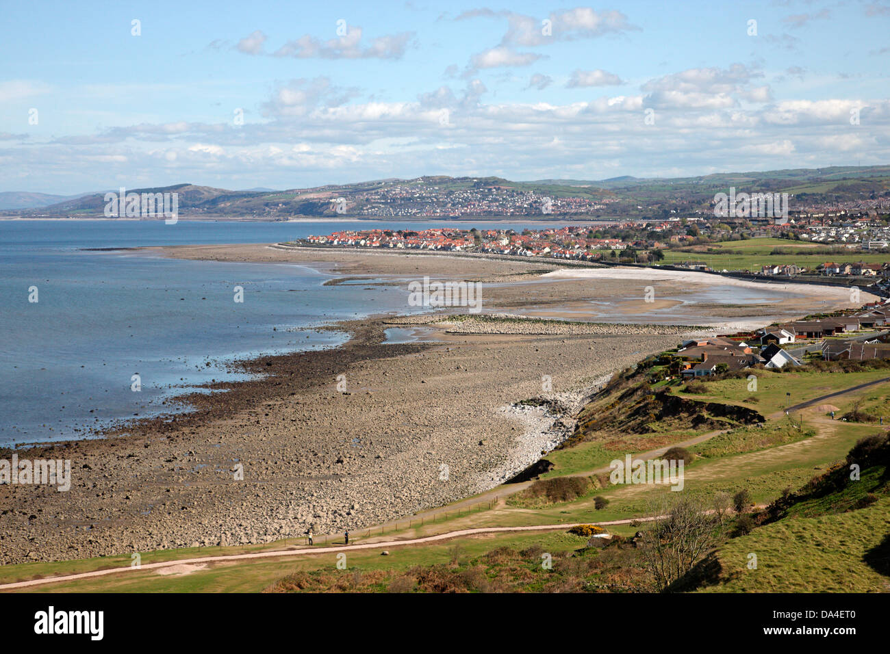 Penrhyn Bay looking east from Little Orme, North Wales, UK, April 9269 ...